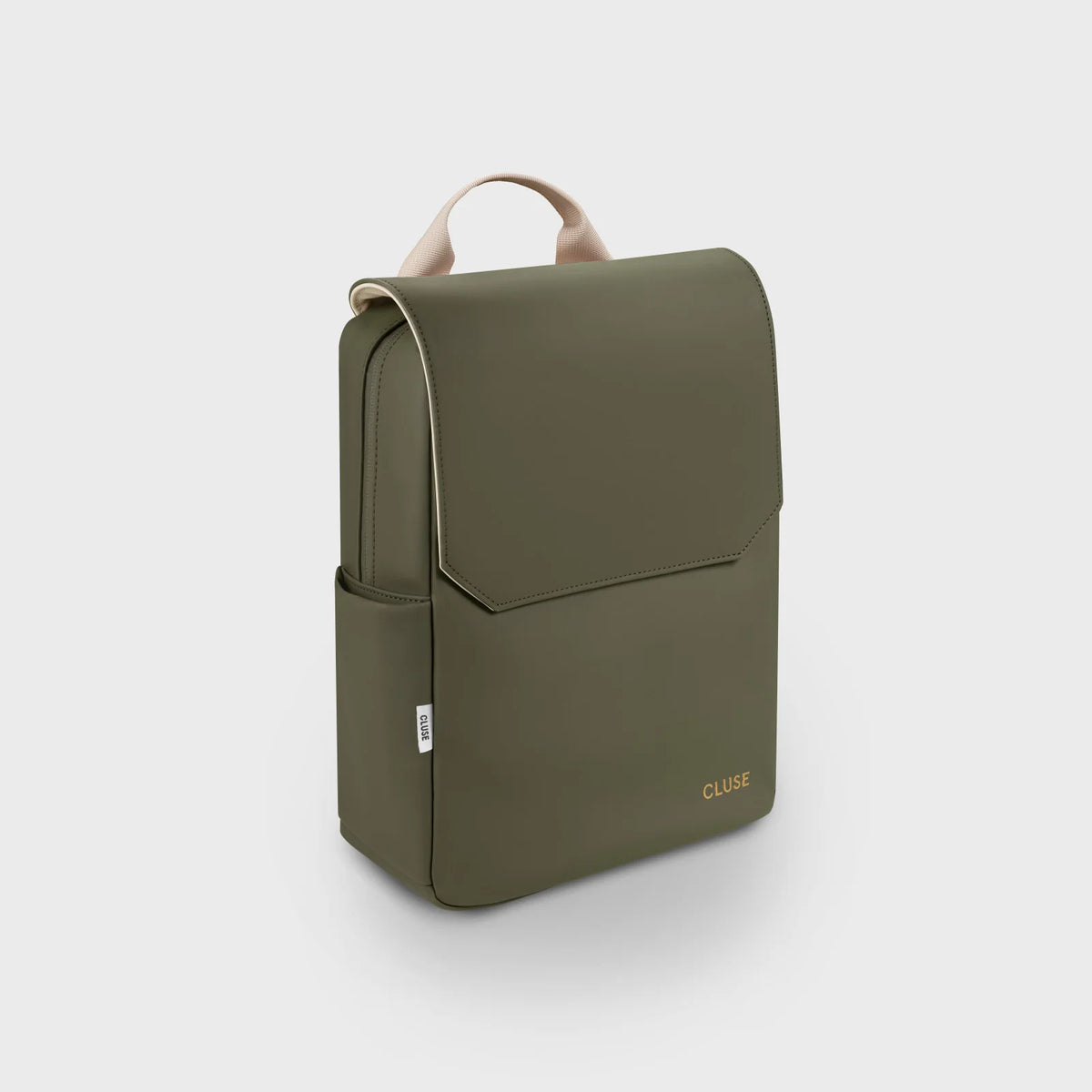 Cluse Nuitée Petite Backpack, Dark Green Beige, Gold Colour – Kathleen ...